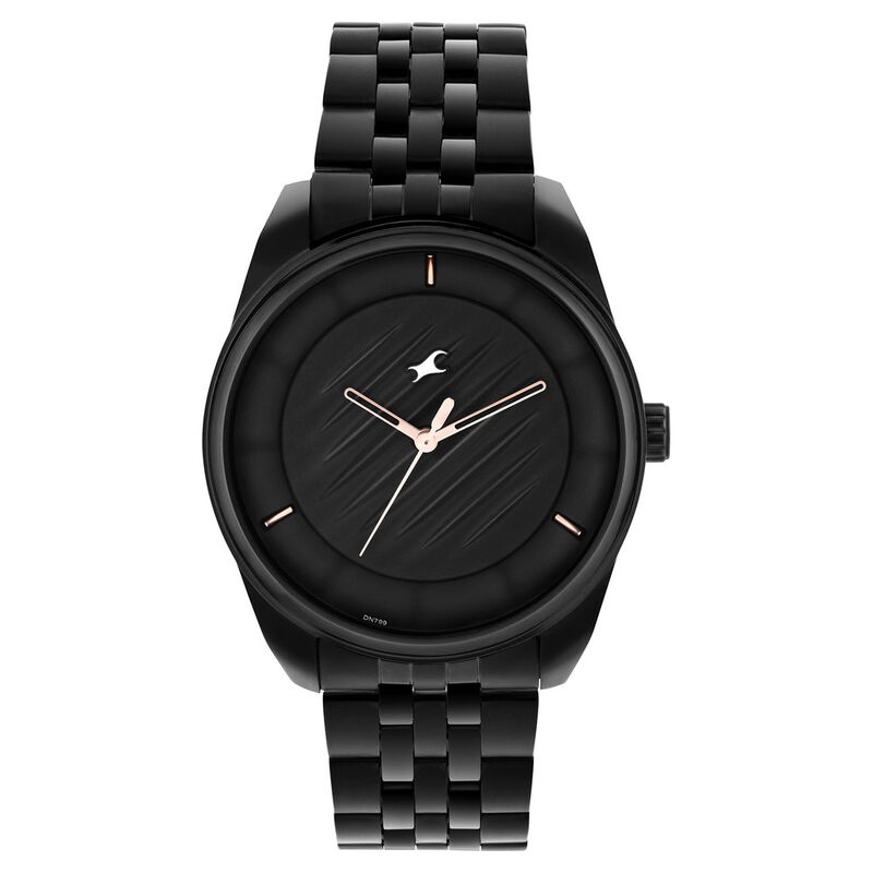 Buy Online Fastrack Crush Quartz Analog Black Dial Stainless Steel ...