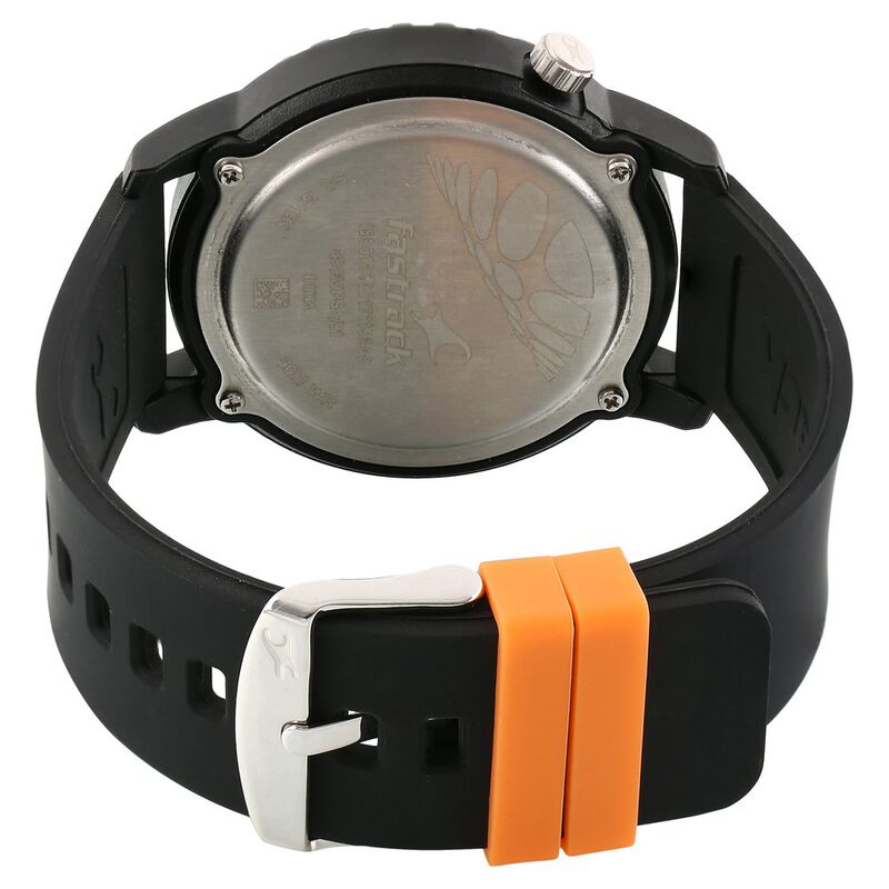 Fastrack Tees Quartz Analog Beige Dial Plastic Strap Unisex Watch