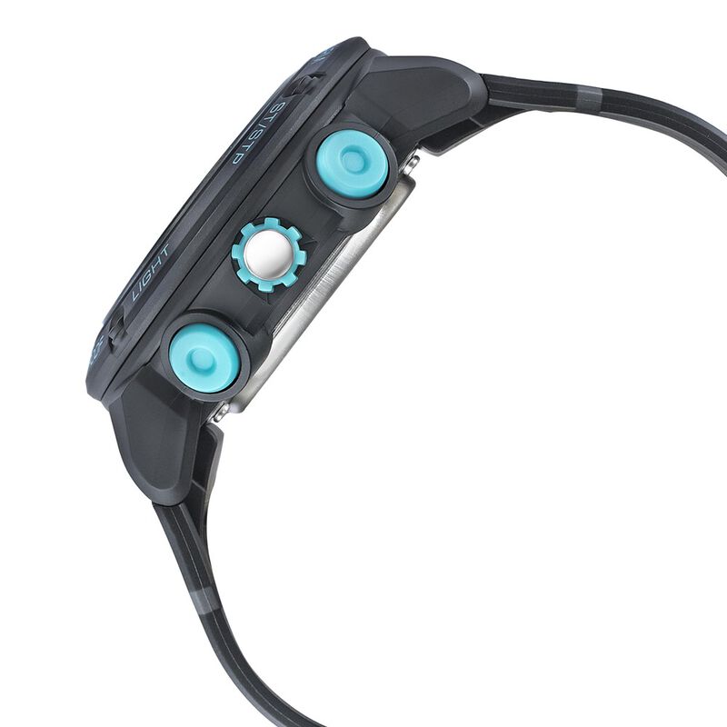 Fastrack Streetwear Blue Dial with Black Colour Strap Watch for Guys