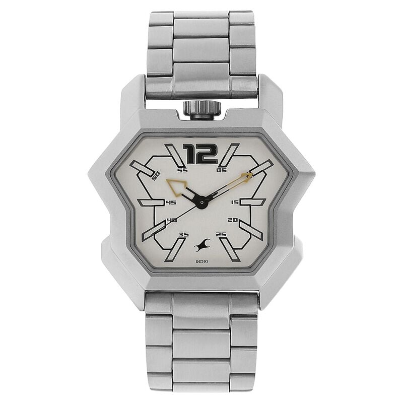 Buy Online Fastrack Quartz Analog White Dial Stainless Steel Strap ...