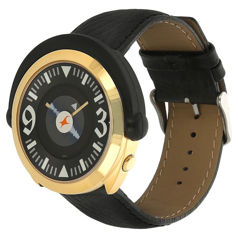 Fastrack Quartz Analog Black Dial Leather Strap Watch for Guys