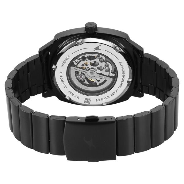 Buy Online Fastrack Automatics Collection Blue Dial Black Stainless ...