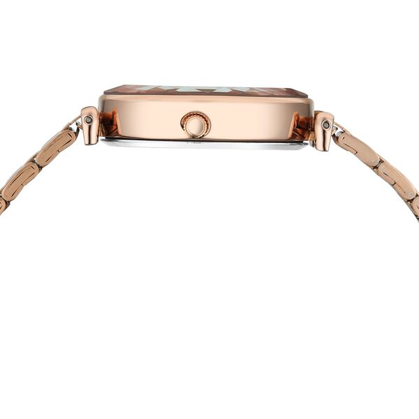 Buy Online Vyb Prodigy By Fastrack Quartz Analog Green Dial Rose Gold ...