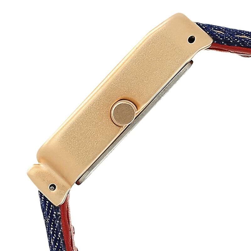 Fastrack Denim Quartz Analog Black Dial Denim Strap Watch for Girls