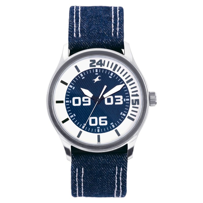 Buy Online Fastrack Quartz Analog White Dial Leather Strap Watch for ...