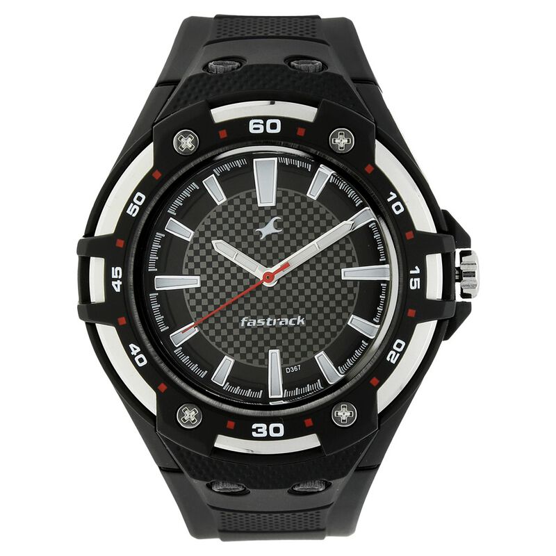 Buy Online Fastrack Quartz Analog Black Dial Plastic Strap Watch for ...