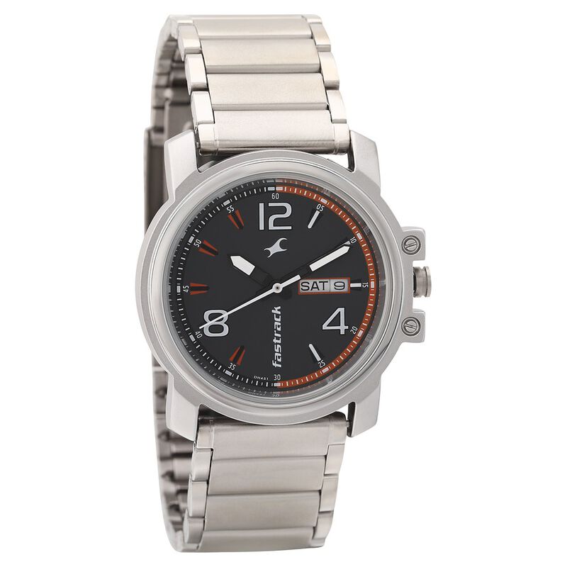 Buy Online Fastrack Brown Dial Quartz Analog with Day and Date Watch ...