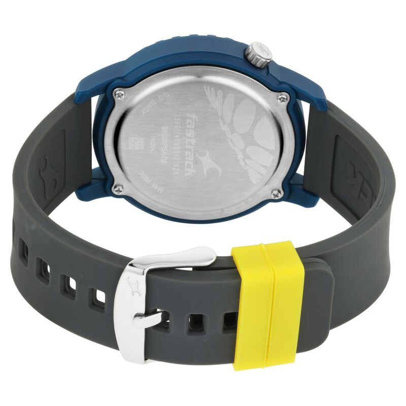Fastrack Lockdown Quartz Analog Bicolour Dial Silicone Strap Unisex Watch