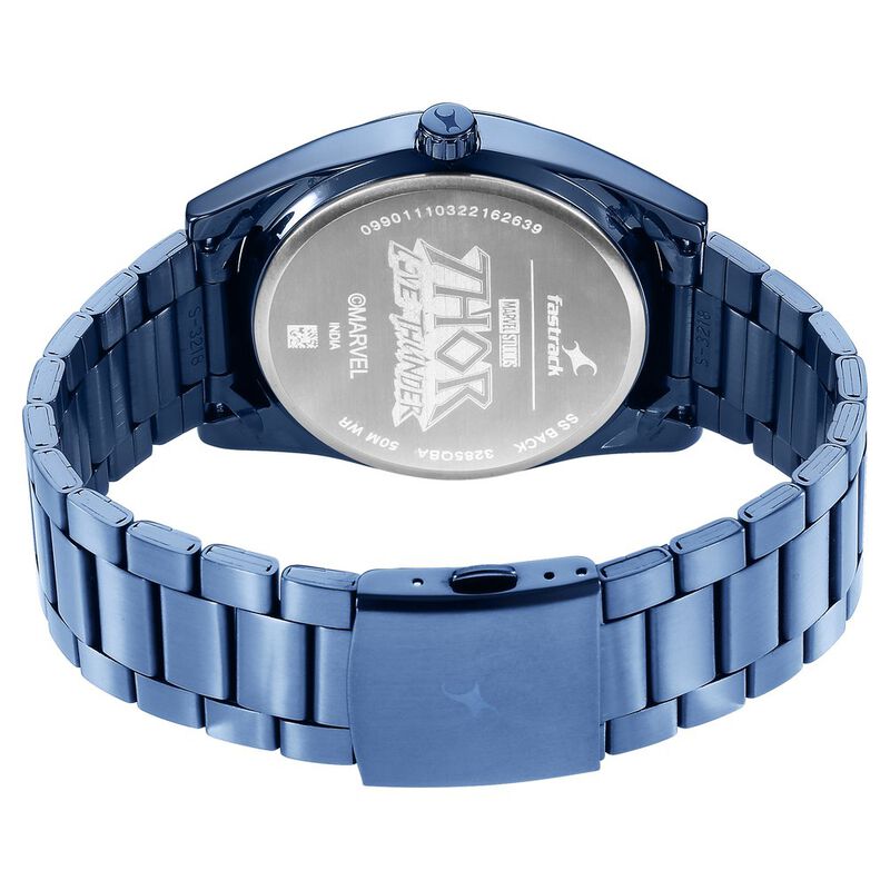 Fastrack Thor Quartz Analog with Date Black Dial Metal Strap Watch for Guys