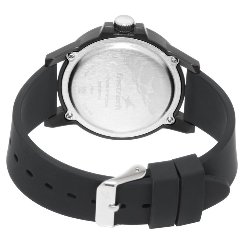 Fastrack Fastfit Quartz Analog Black Dial Silicone Strap Unisex Watch