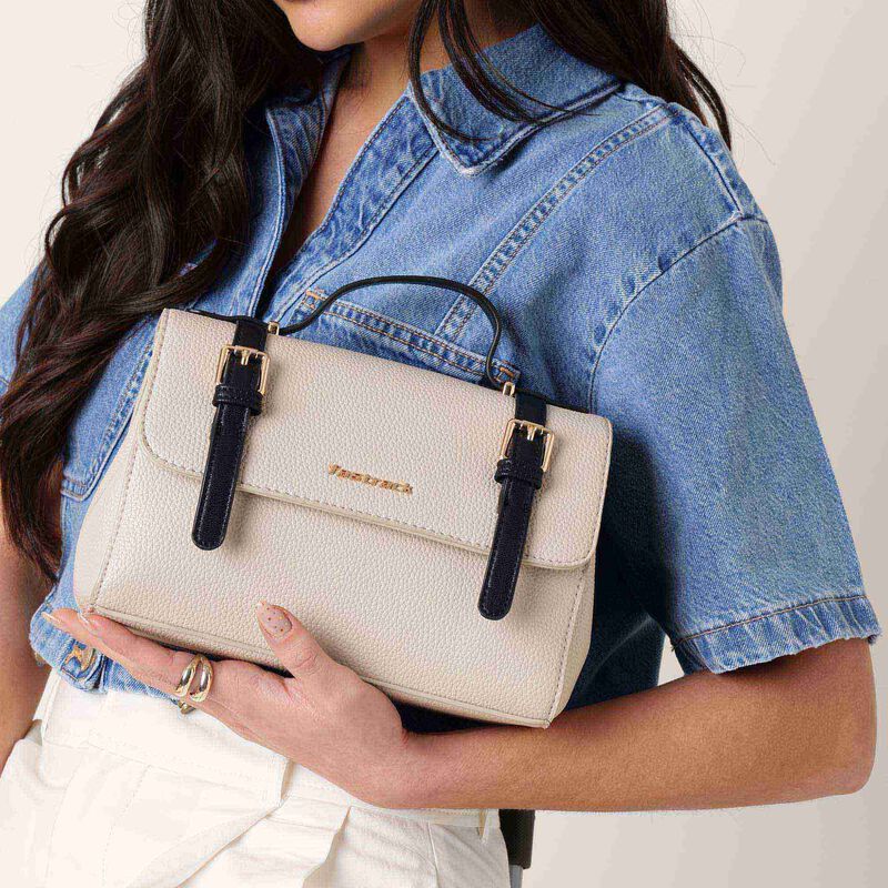 Buy Online Monochrome muse satchel - white & black - fa0001a1mpwh1a ...