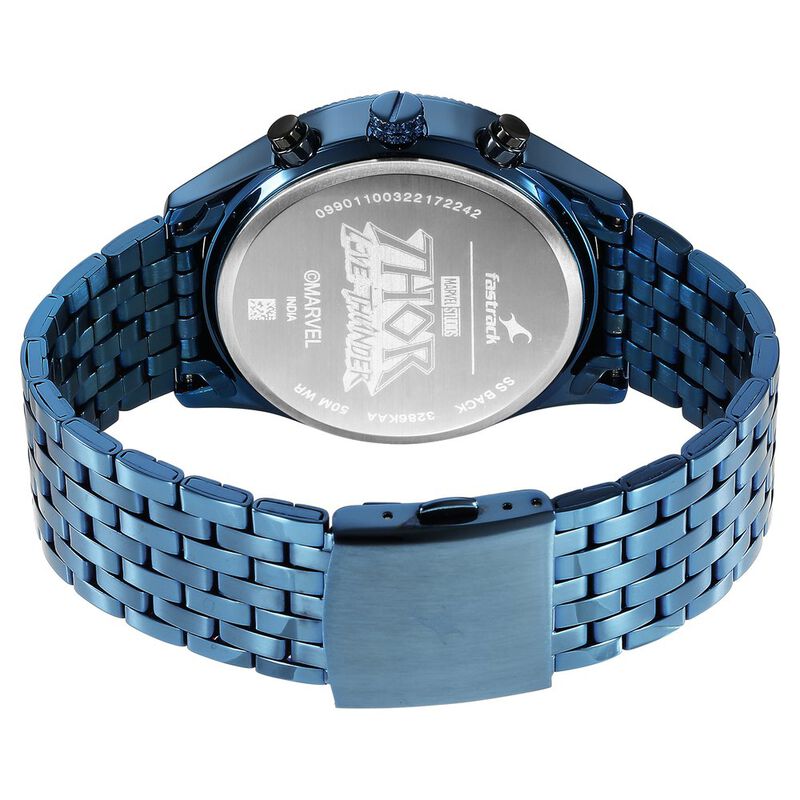 Fastrack Thor Quartz Multifunction Grey Dial Metal Strap Watch for Guys