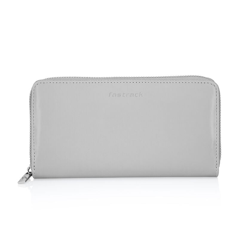Buy Online Fastrack Grey Zip-Around Wallet - f234wlsms08gy1 | Fastrack