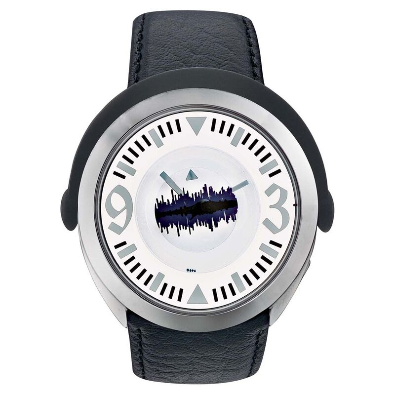 Buy Online Fastrack Quartz Analog Silver Dial Leather Strap Watch for ...