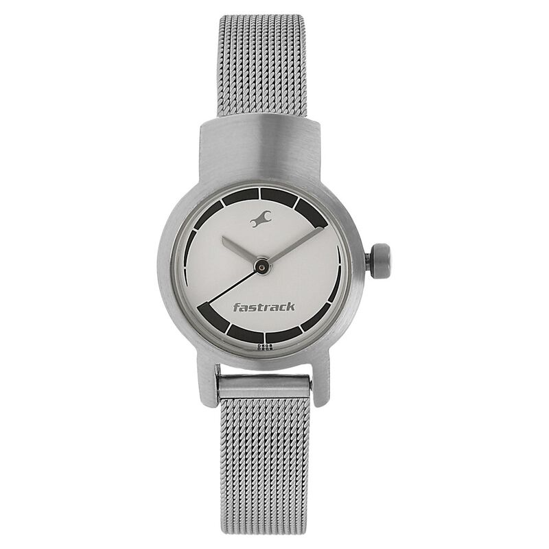 Buy Online Fastrack Quartz Analog Silver Dial Metal Strap Watch for ...