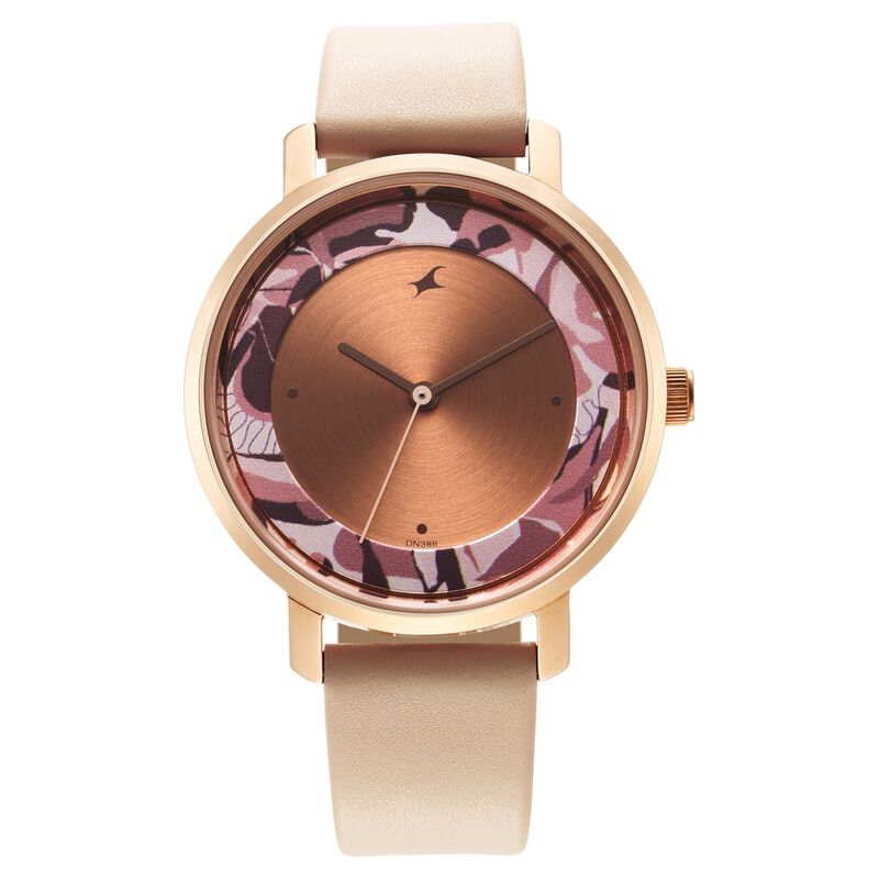 Fastrack Urban Camo Brown Dial Watch for Girls