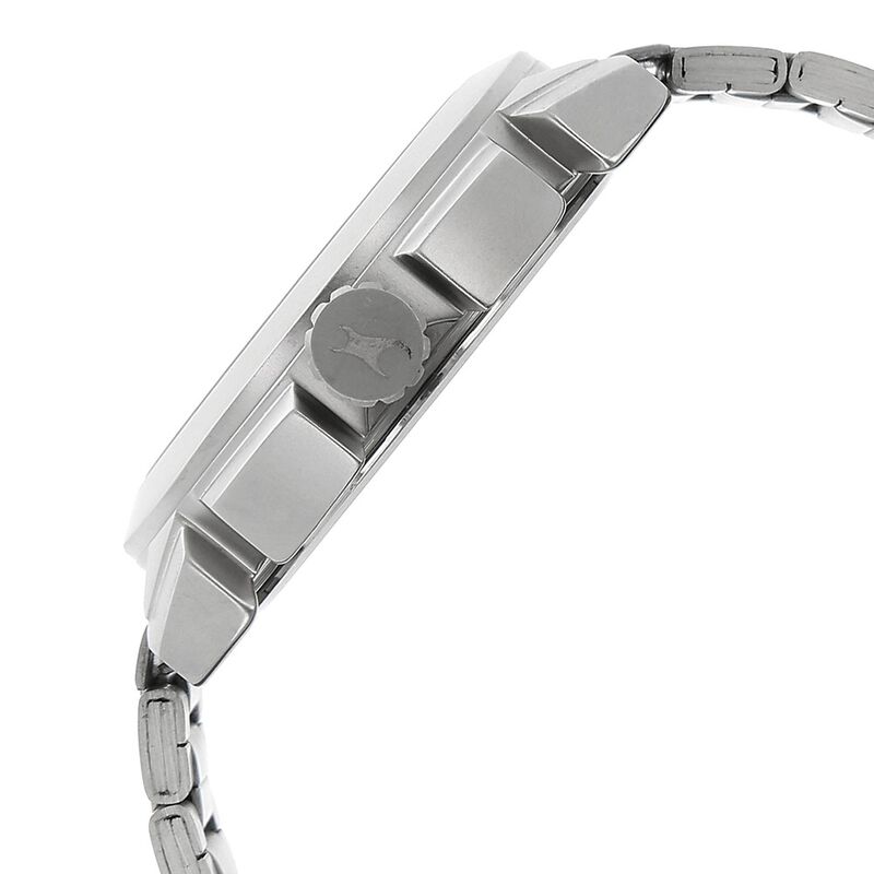 Fastrack Quartz Analog Silver Dial Stainless Steel Strap Watch for Guys