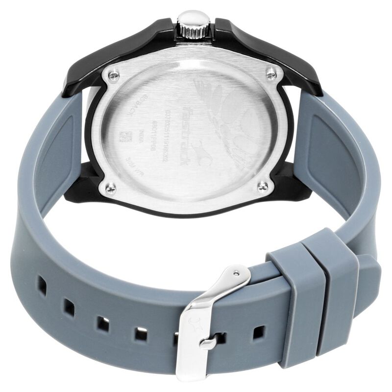 Fastrack Fastfit Quartz Analog Grey Dial Silicone Strap Unisex Watch