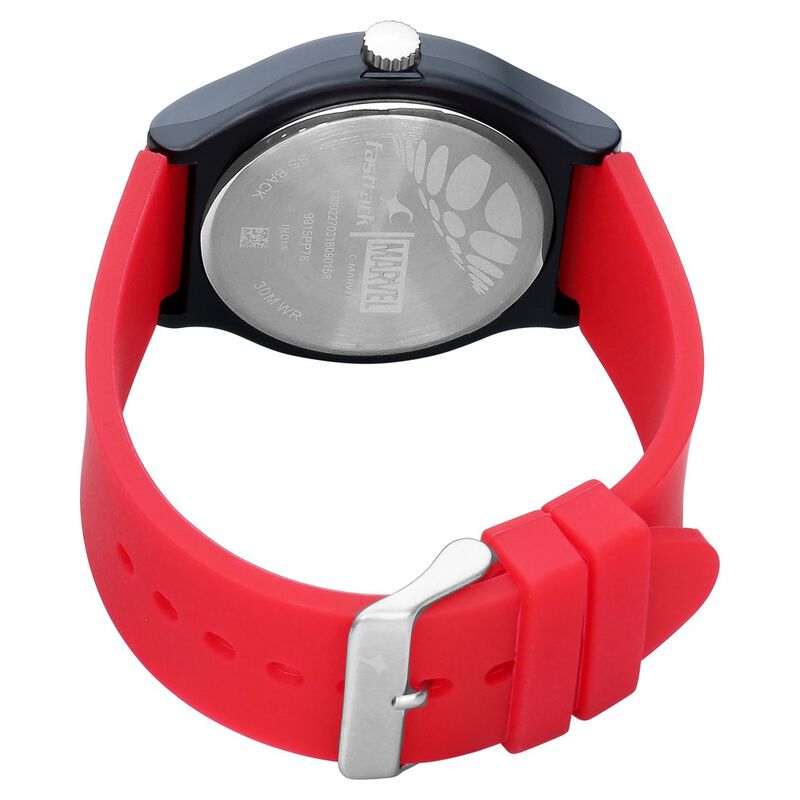 Fastrack Deadpool Quartz Analog Bicolour Dial Silicone Strap Unisex Watch