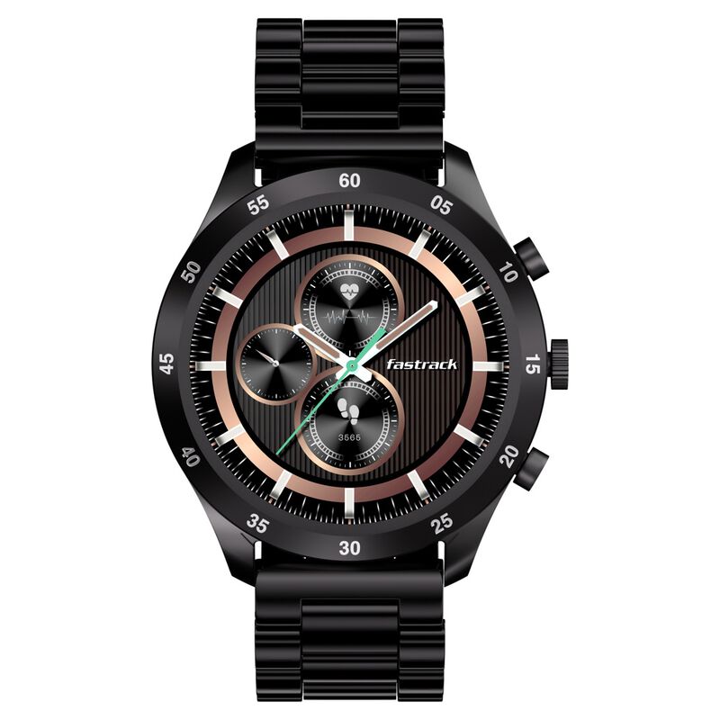 Buy Online Fastrack Magnus FX2 Unisex Smart Watch With Black Metal ...