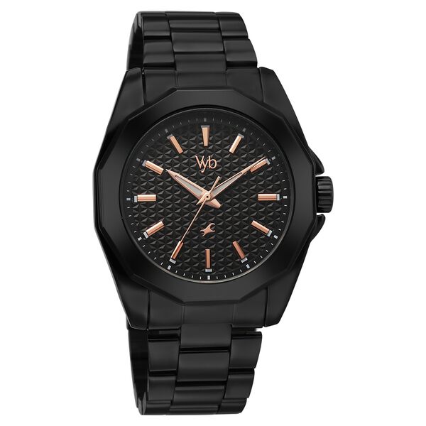 Buy Online Vyb Challenger By Fastrack Quartz Analog Black Dial Black ...
