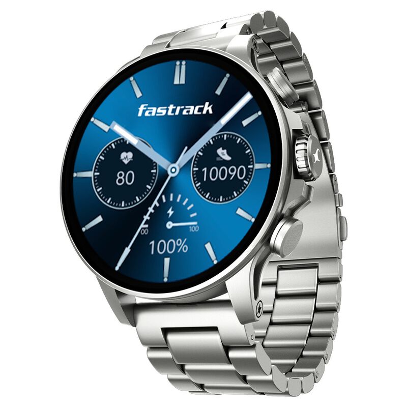 Buy Online Fastrack Marvellous FX2 Unisex Smart Watch With Silver Metal ...