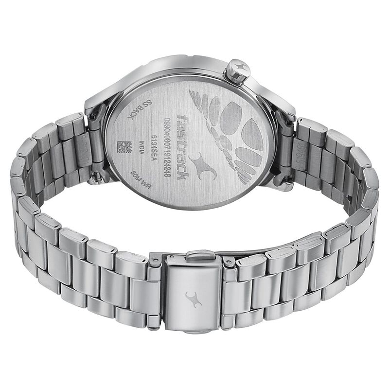 Fastrack Space Rover Quartz Analog with Date Blue Dial Stainless Steel ...