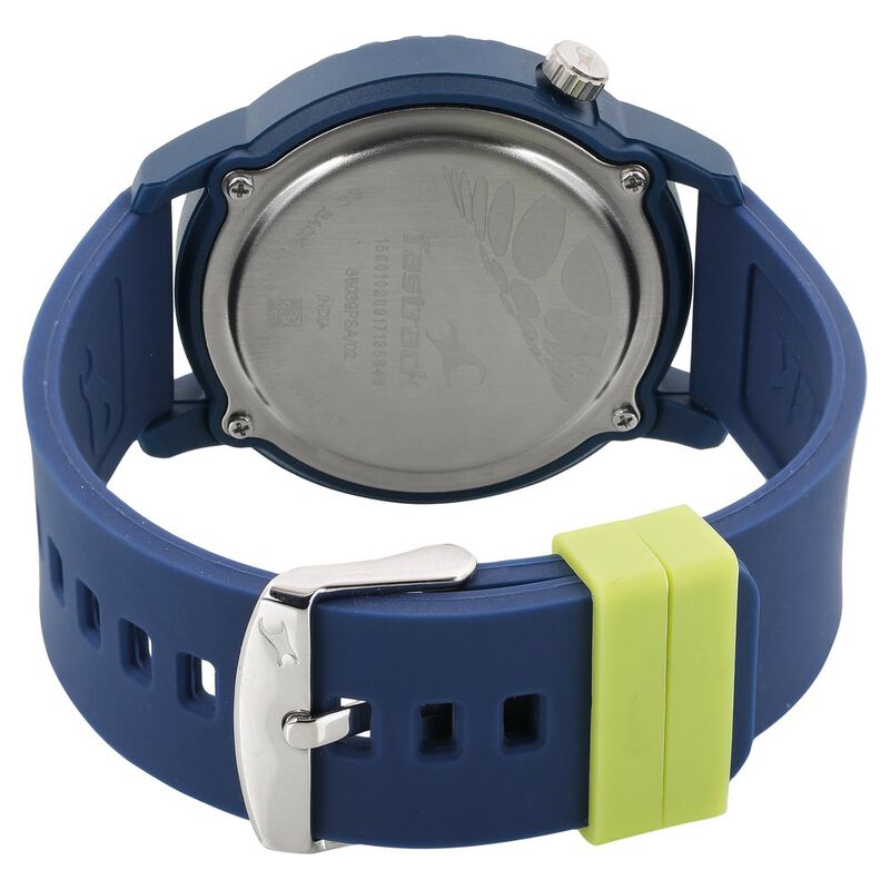 Fastrack Quartz Analog Blue Dial Strap Watch for Unisex