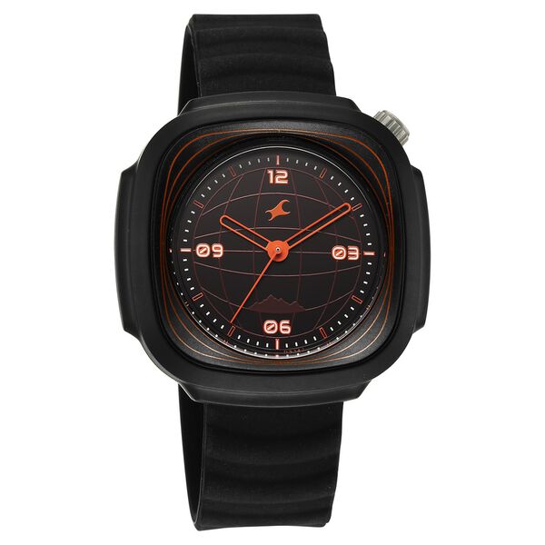 Buy Online Fastrack Hype Adventure Quartz Analog Black Dial Black ...