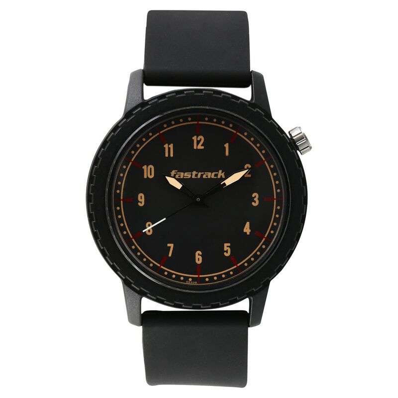 Buy Online Fastrack Tees Quartz Analog Grey Dial Plastic Strap Unisex ...