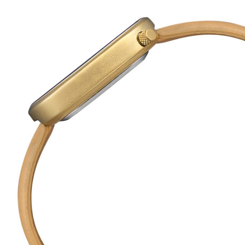 Fastrack Vyb Prodigy Quartz Analog White Dial Leather Strap Watch for Girls