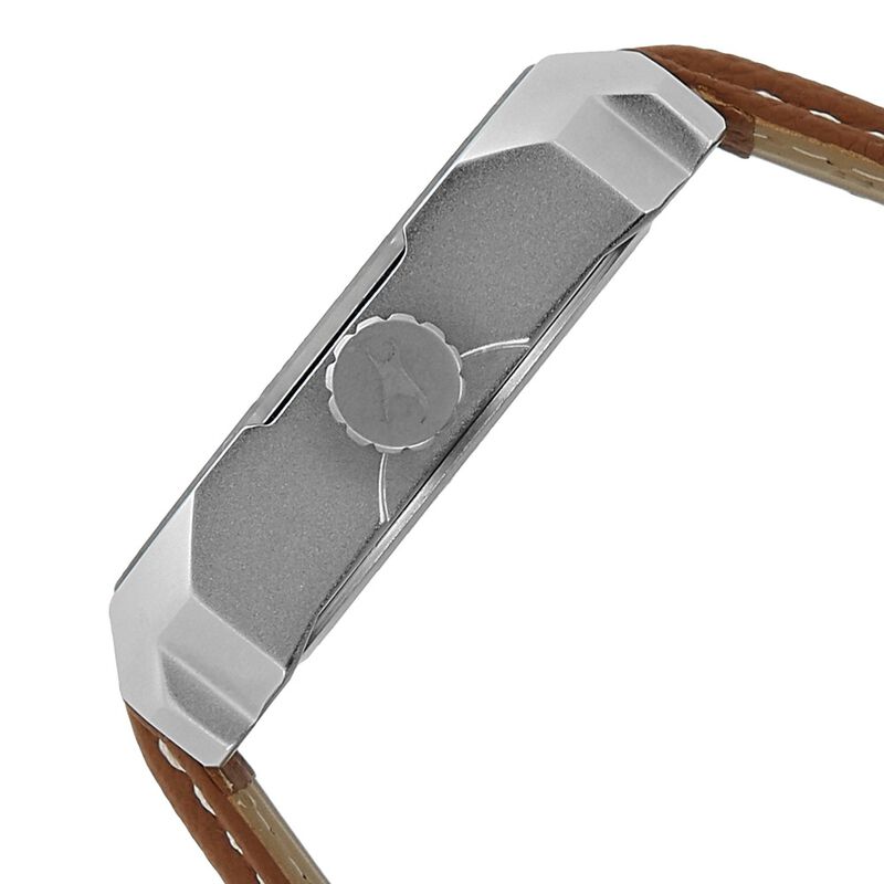 Fastrack Commando Quartz Analog White Dial Leather Strap Watch for Guys