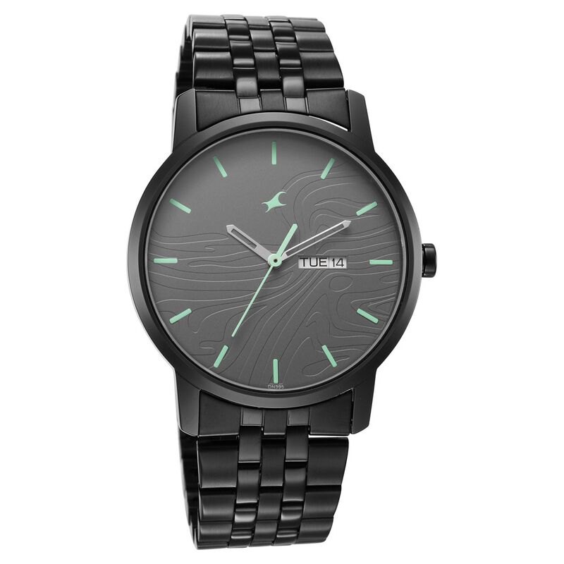 Buy Online Fastrack Urban Camo Black Dial Watch for Guys - nt3295nm01 ...