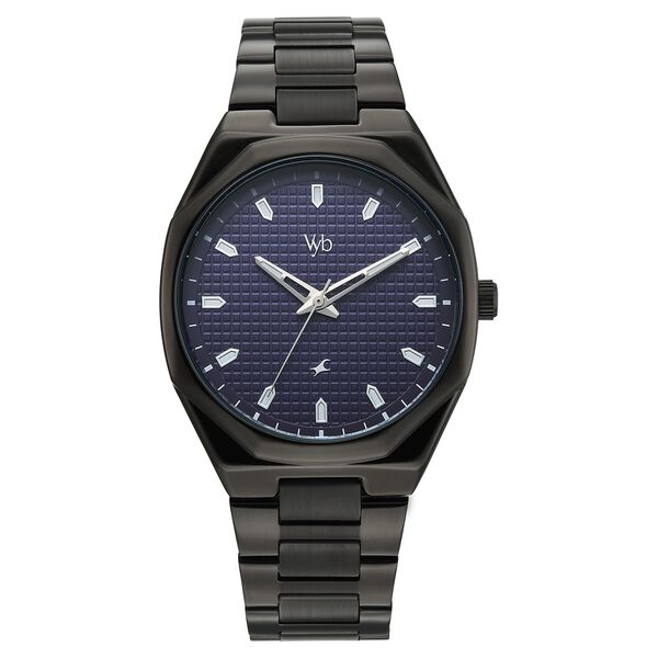 Buy Online Vyb Nimbus By Fastrack Quartz Analog Purple Dial Black Metal ...