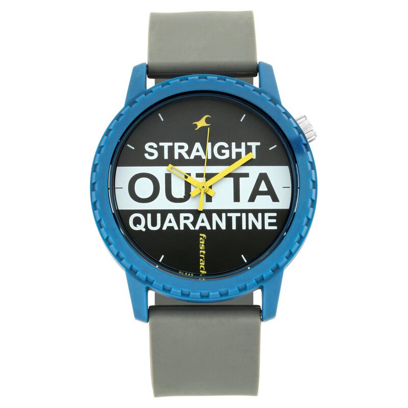 Fastrack Lockdown Quartz Analog Bicolour Dial Silicone Strap Unisex Watch