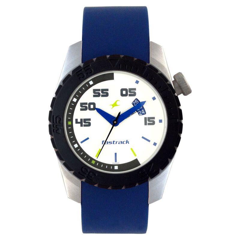 Buy Online Fastrack Quartz Analog White Dial Plastic Strap Watch for ...
