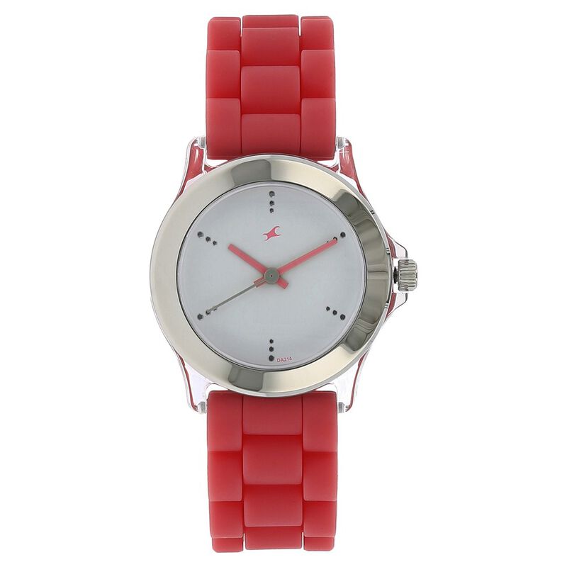 Buy Online Fastrack Quartz Analog White Dial Plastic Strap Watch for ...