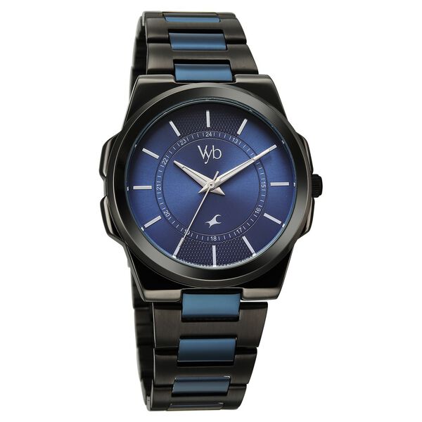 Buy Online Vyb Nimbus By Fastrack Quartz Analog Blue Dial Two Toned ...