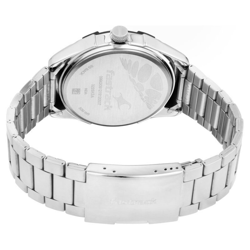 Fastrack Fastfit Quartz Analog Black Dial Stainless Steel Strap Watch ...