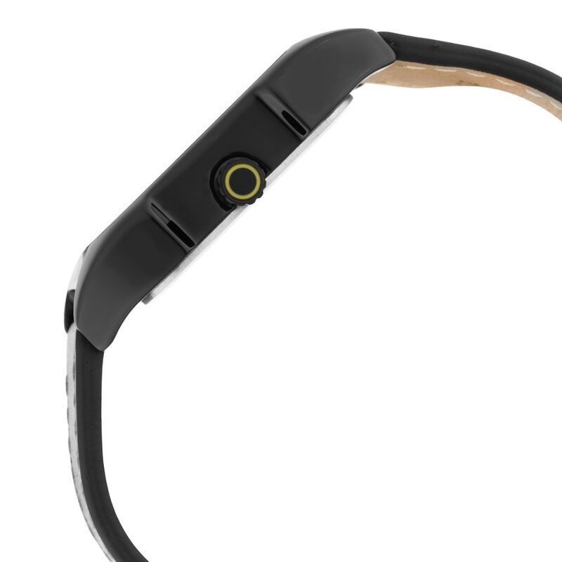 Fastrack Gamify Quartz Analog with Day and Date Black Dial Leather ...