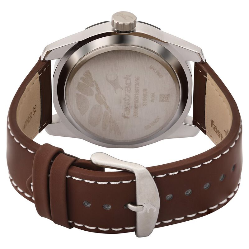 Fastrack Grey Dial Quartz Analog Watch for Guys