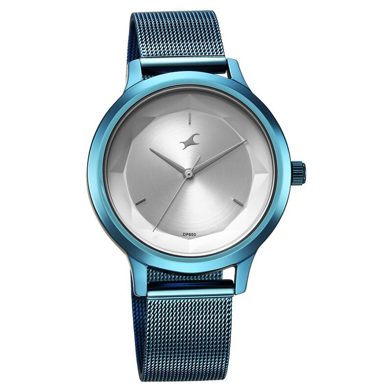 Fastrack Fleek Quartz Analog Silver Dial Stainless Steel Strap Watch ...