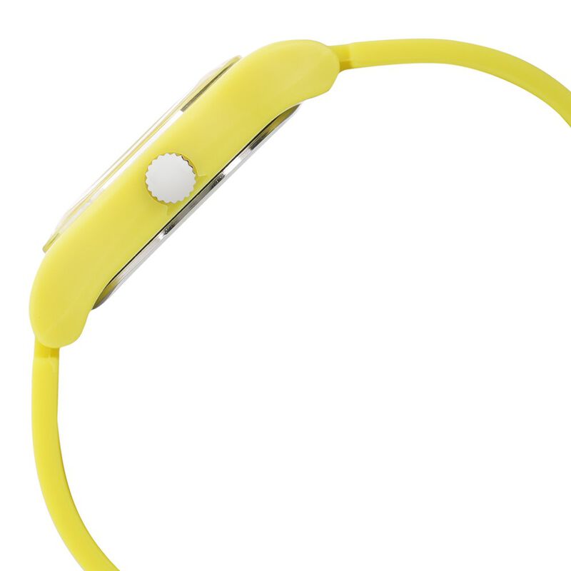 Fastrack Quartz Analog Yellow Dial Silicone Strap Watch for Unisex