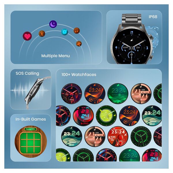 Buy Online Fastrack Astor FR2 Pro Smart Watch with 3.63 cm AMOLED ...