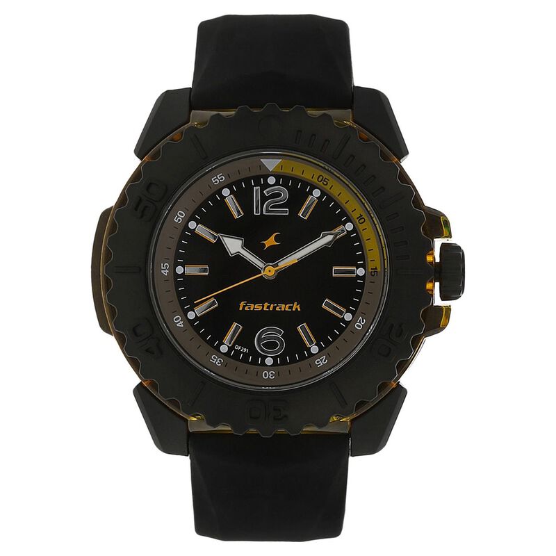 Buy Online Fastrack Quartz Analog Black Dial Plastic Strap Watch for ...