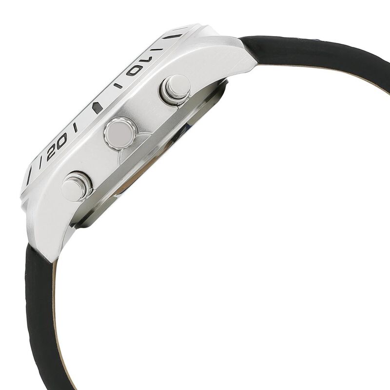 Fastrack Quartz Analog Digital Red Dial Leather Strap Watch for Guys