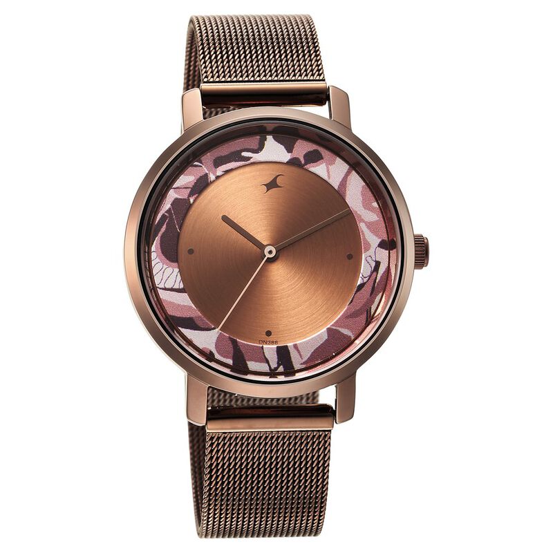 Buy Online Fastrack Urban Camo Brown Dial Watch for Girls - ns6287qm01 ...