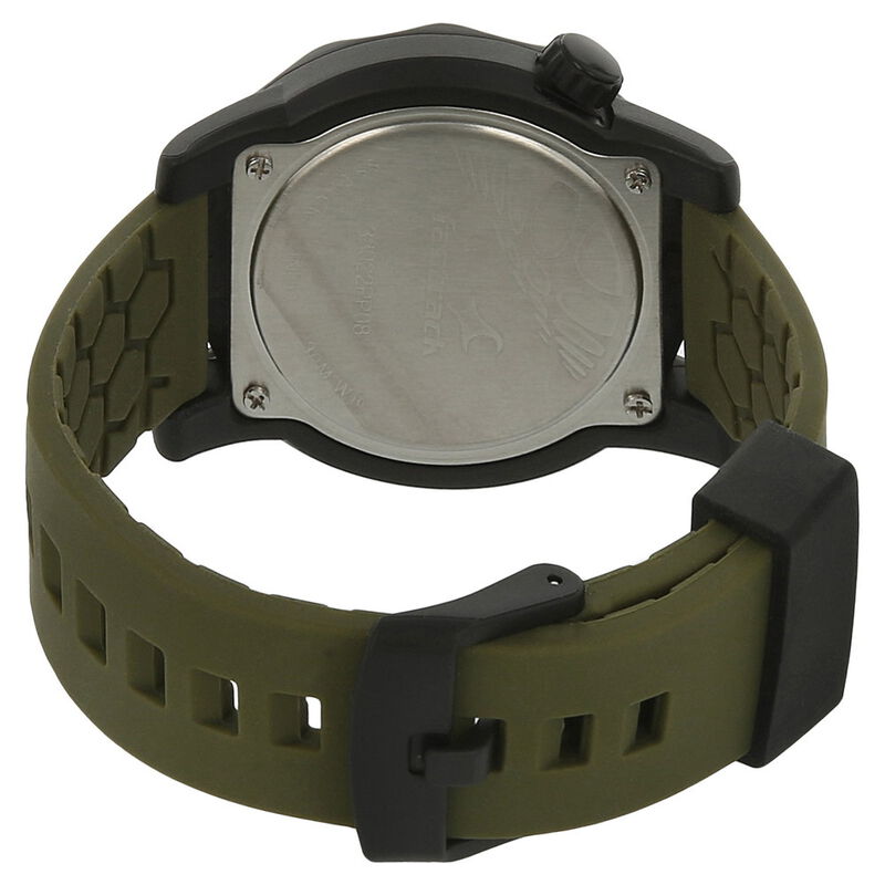 Fastrack Quartz Analog Green Dial Plastic Strap Watch for Unisex