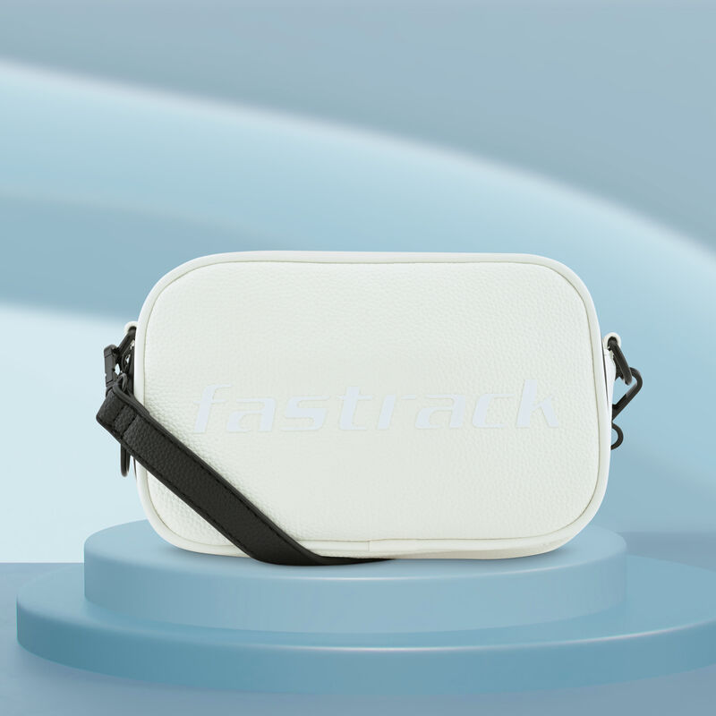 Buy Online Fastrack Trendy Concealed Zipper Sling Bag - f244slmes05wh1 ...