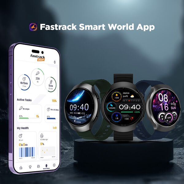 Buy Online Fastrack VOX CirQ Smartwatch 3.5CM Ultra Vu Display, AI ...